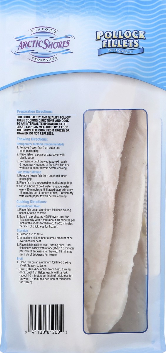 Arctic Shores Pollock, Wild Caught, Fillets 16 oz | Shipt