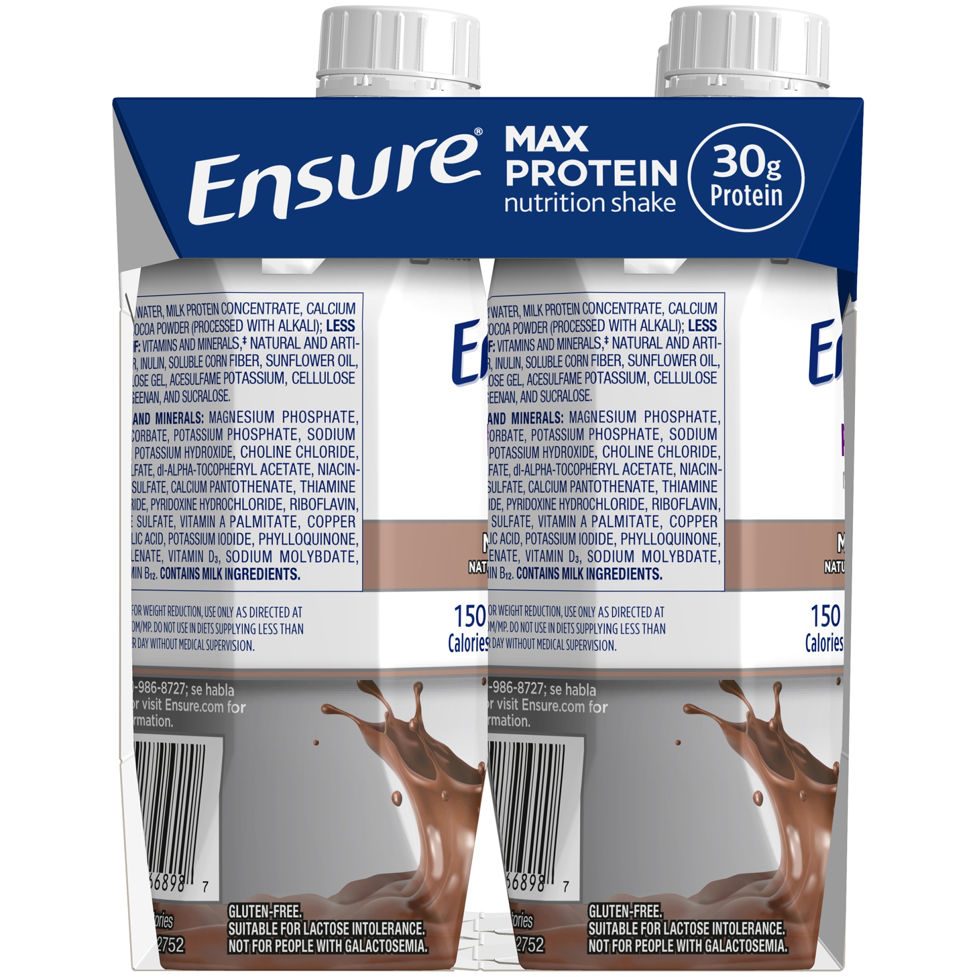 Ensure Max Protein Nutritional Shake - Chocolate Bottles 4 ct; 11.2 fl ...