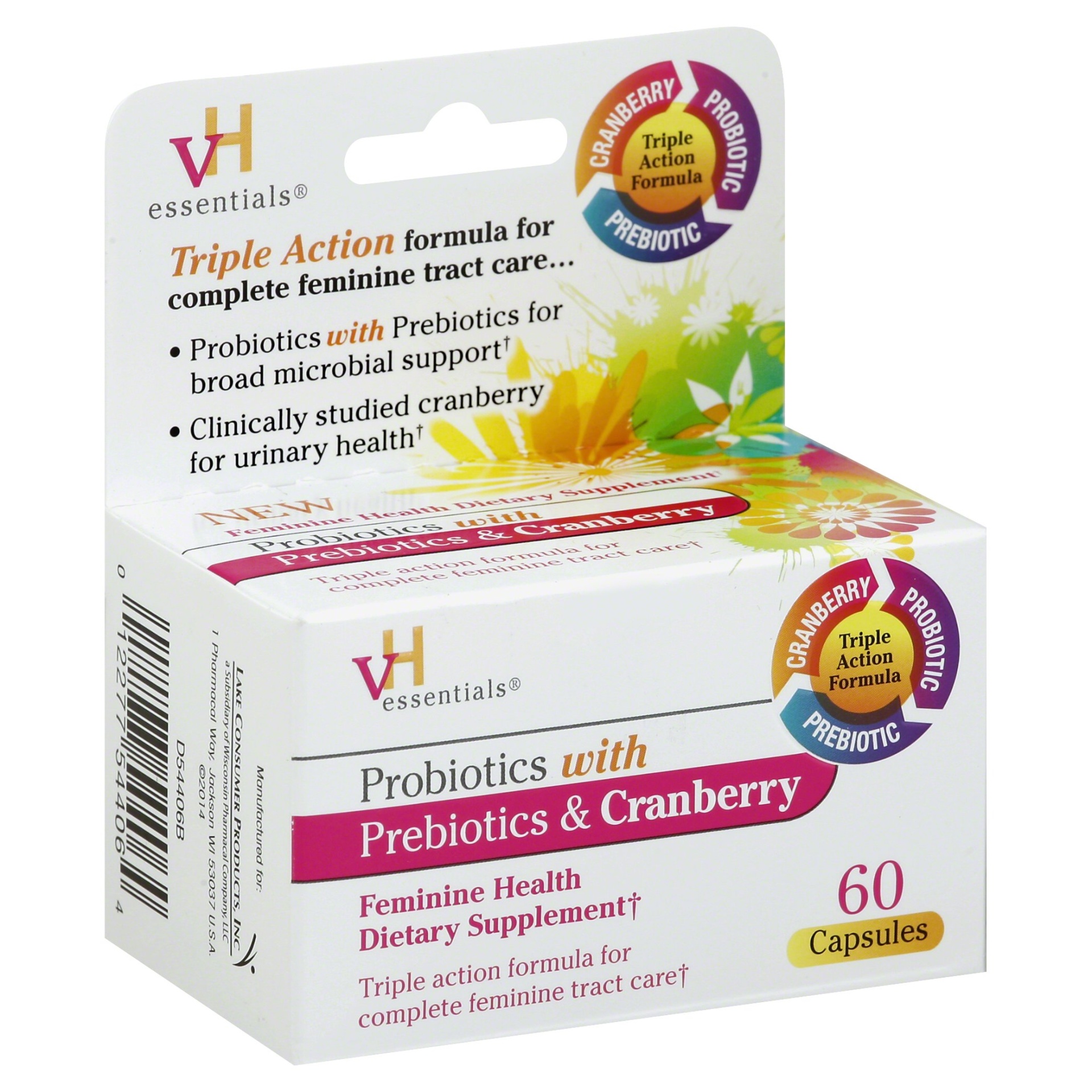 VH Essentials Probiotic Plus & Cranberry 60 ct | Shipt