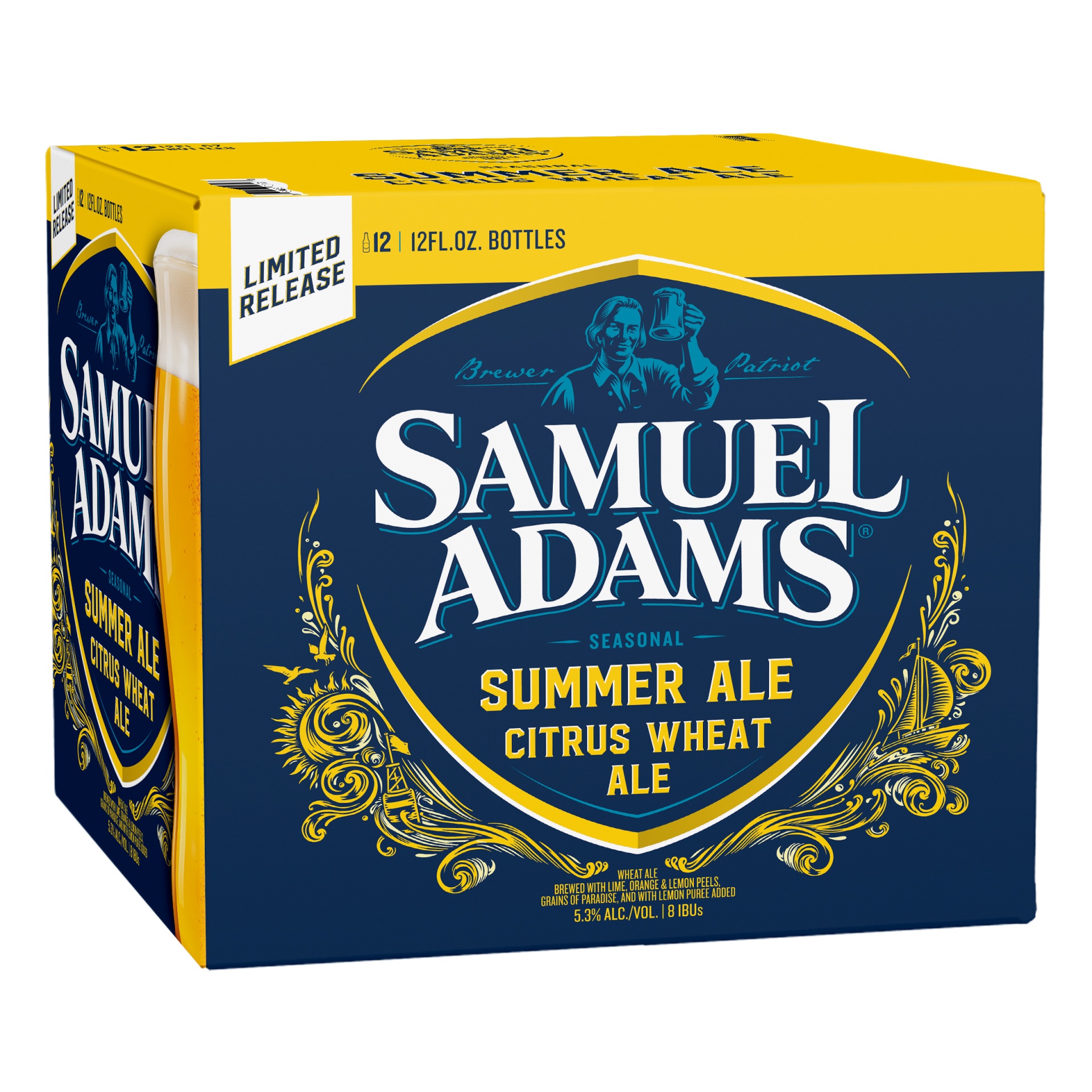 Samuel Adams Summer Ale Seasonal Beer Bottles 12 ct; 12 fl oz | Shipt