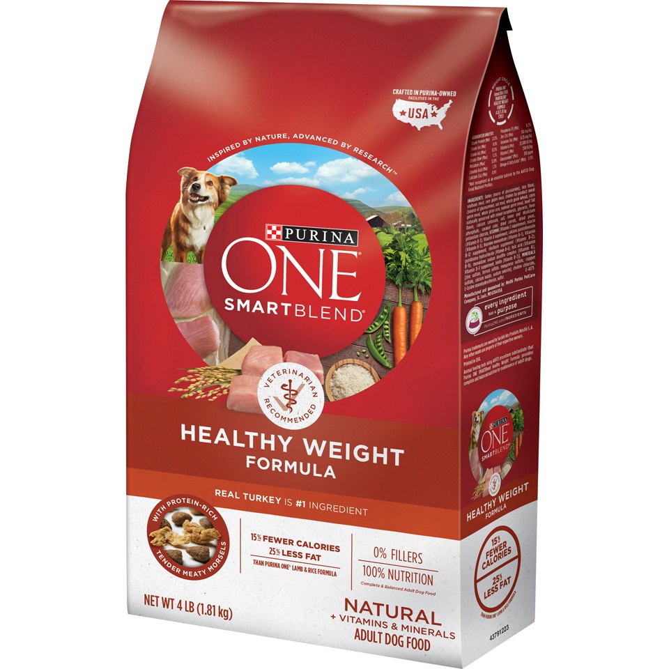 Purina ONE Smart Blend Healthy Weight Formula Dog Food 4 lb | Shipt