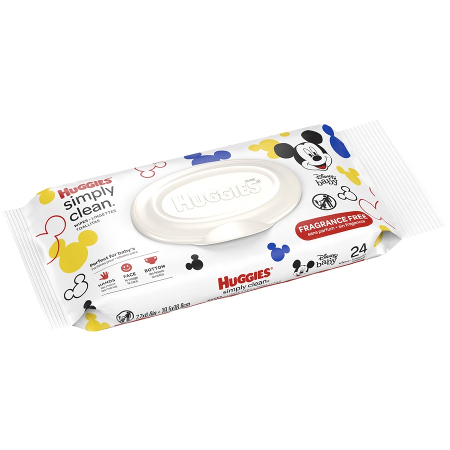 Huggies Disney Simply Clean Frangrance Free Wipes Soft Pack 24 ct | Shipt