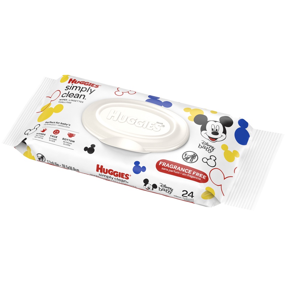 Huggies Disney Simply Clean Frangrance Free Wipes Soft Pack 24 ct | Shipt