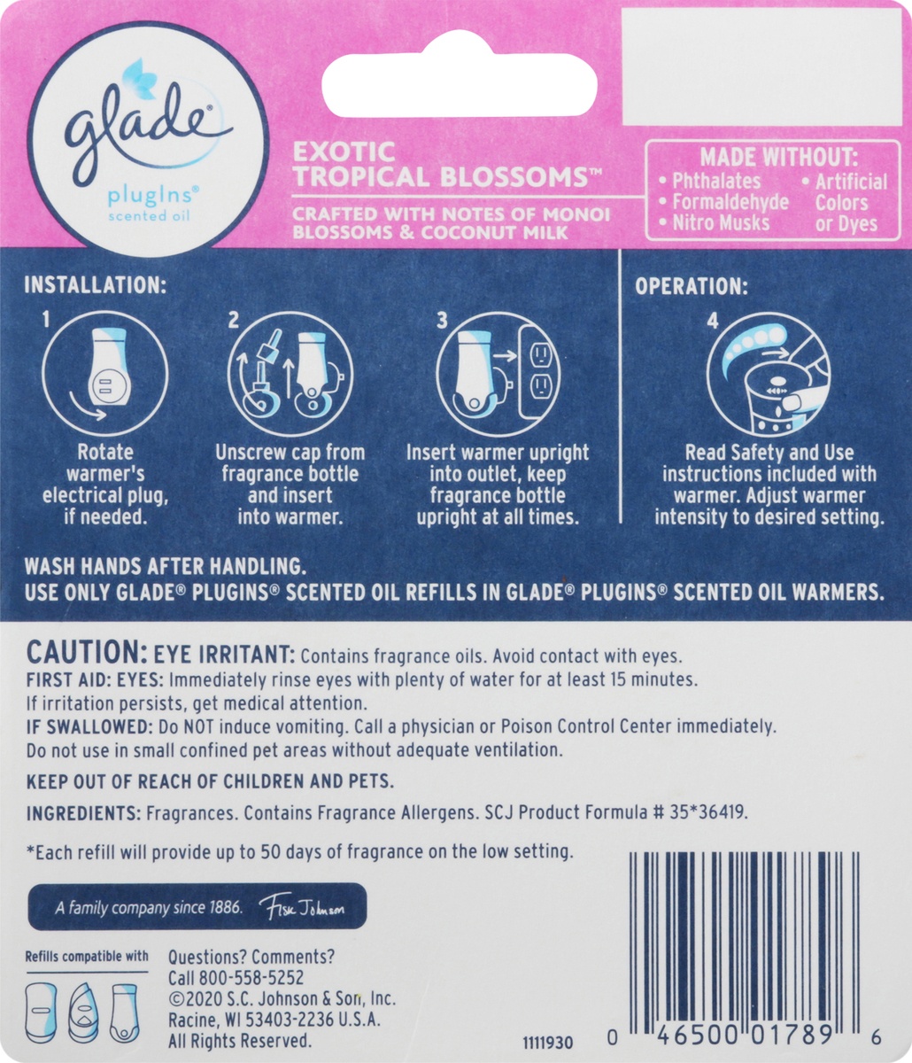 Glade Piso 2 Ct Refills Tropical Blossom 6.8 oz | Shipt