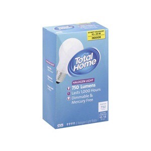 Total Home By CVS Halogen Light Indoor, 43 W 4 ct | shipt