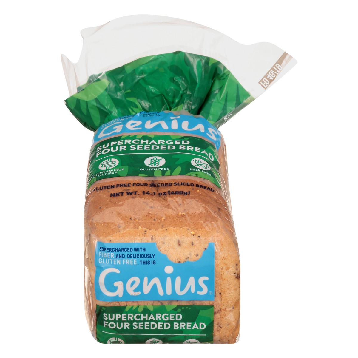 Genius Gluten Free SuperCharged Four Seeded Bread 14 oz | Shipt