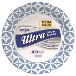 10.06" Meijer ULTRA Paper Plate Mega 100 ct, 100 ct | shipt