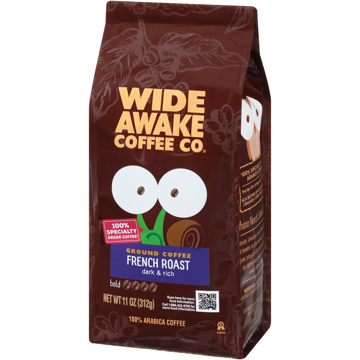 Wide Awake Coffee Co. Bold Roast French Roast 100% Arabica Ground ...