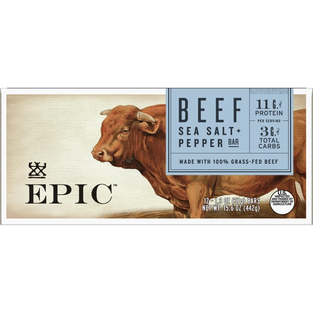 Epic Simply Beef Sea Salt & Pepper Bar 1.3 oz | Shipt
