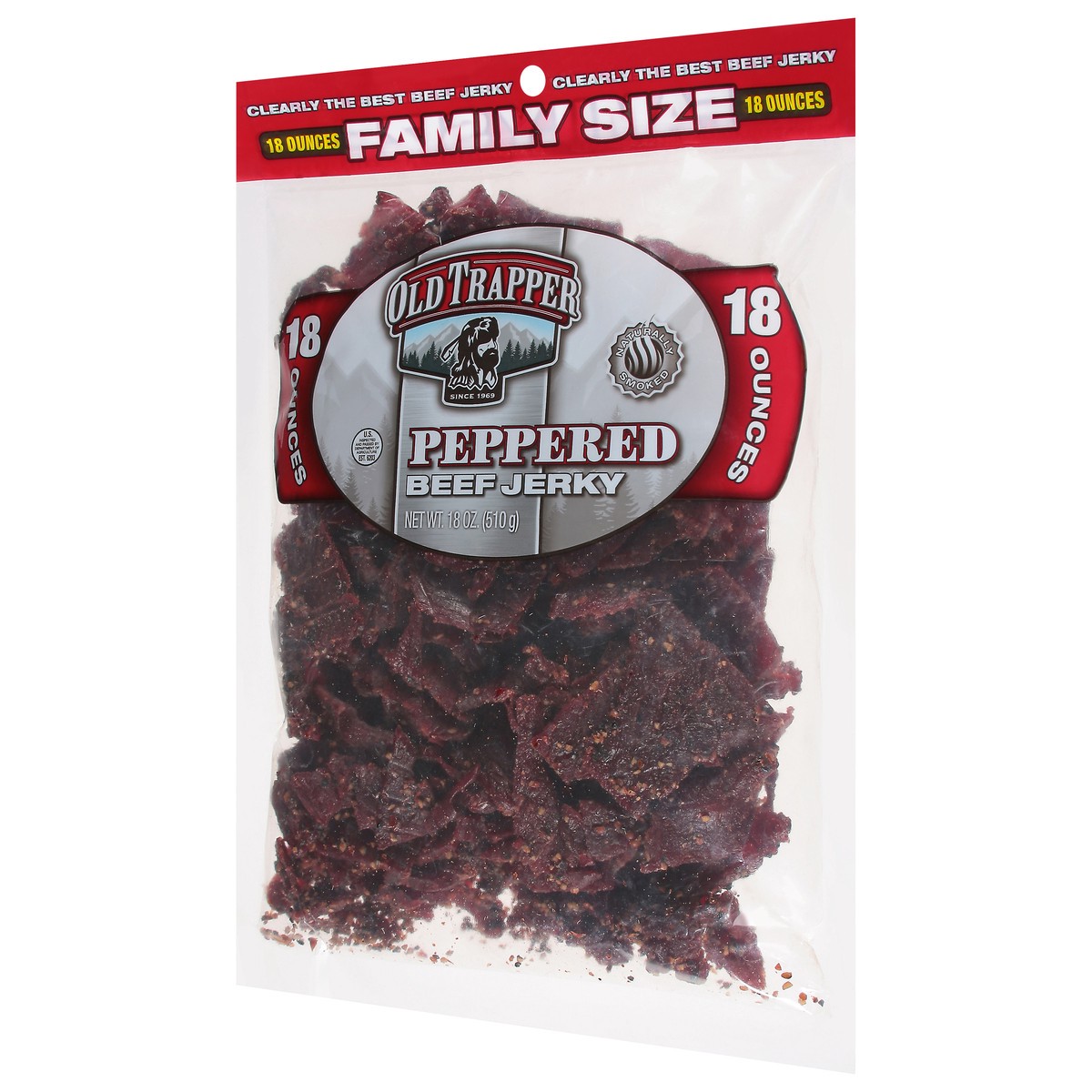 Old Trapper Peppered Beef Jerky Family Size 18 oz | Shipt