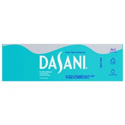 DASANI Purified Water Fridge Pack Cans, 12 fl oz, 12 Pack 33.8 fl oz ...