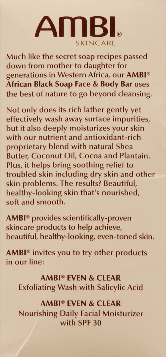 Ambi African Black Soap Face & Body Bar 5.3 oz | Shipt