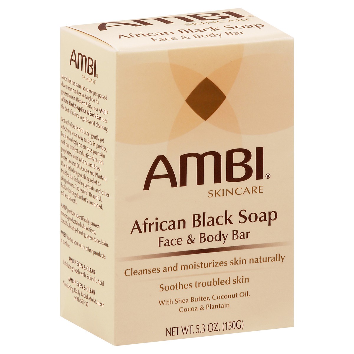 Ambi African Black Soap Face & Body Bar 5.3 oz | Shipt