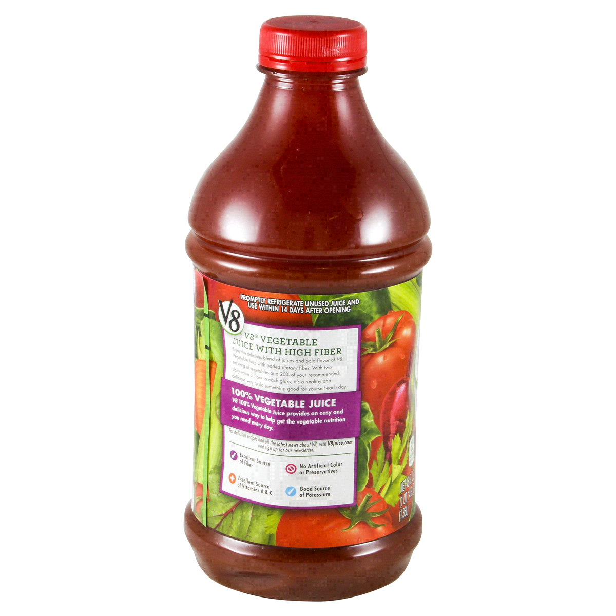 V8 High Fiber Juice 46 oz | Shipt