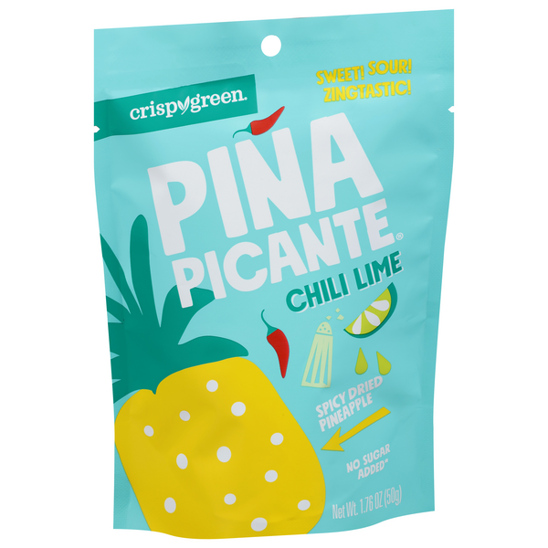 Crispy Green Chili Lime Pina Picante Spicy Dried Pineapple Slices 1.76 ...
