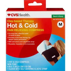 Cvs Clay-Based Therapy Hot & Cold Pad Compress, M 1 ct | shipt