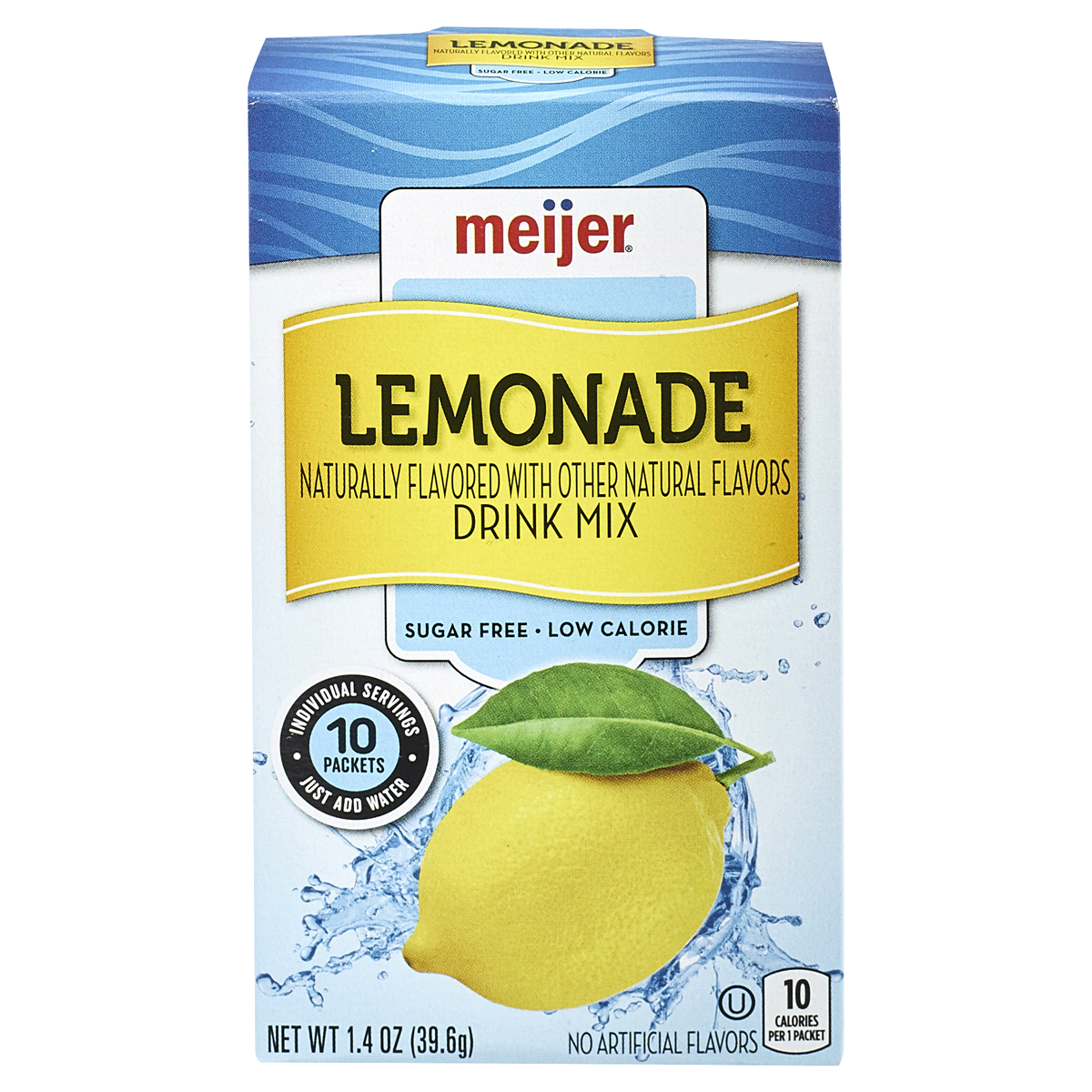 Meijer Lemonade Drink Mix, 10 Pouches 1.4 OZ | Shipt