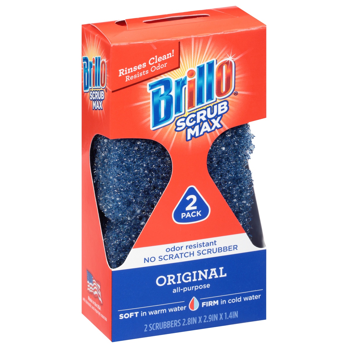 Brillo Scrub Max Original All-Purpose Scrubbers 2 ct | Shipt