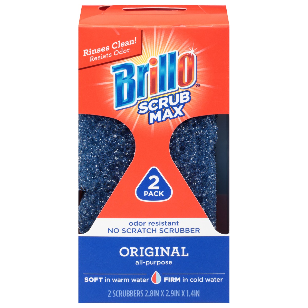 Brillo Scrub Max Original All-Purpose Scrubbers 2 ct | Shipt
