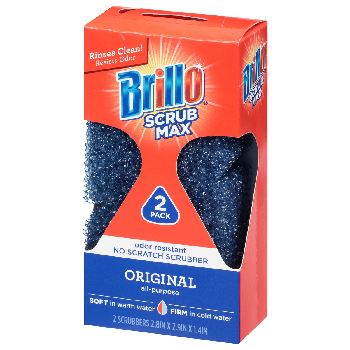 Brillo Scrub Max Original All-Purpose Scrubbers 2 ct | Shipt