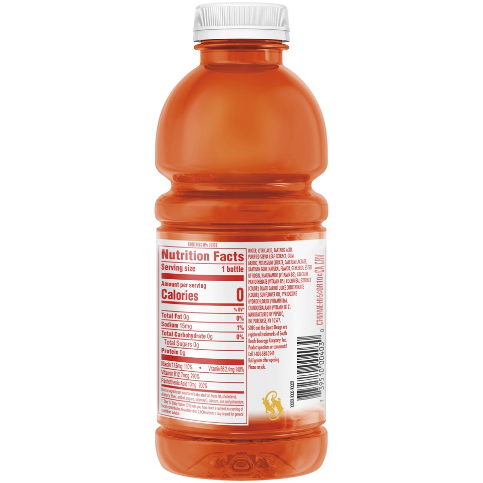 SoBe Lifewater Blood Orange Mango Vitamin Enriched Water 20 fl oz | Shipt