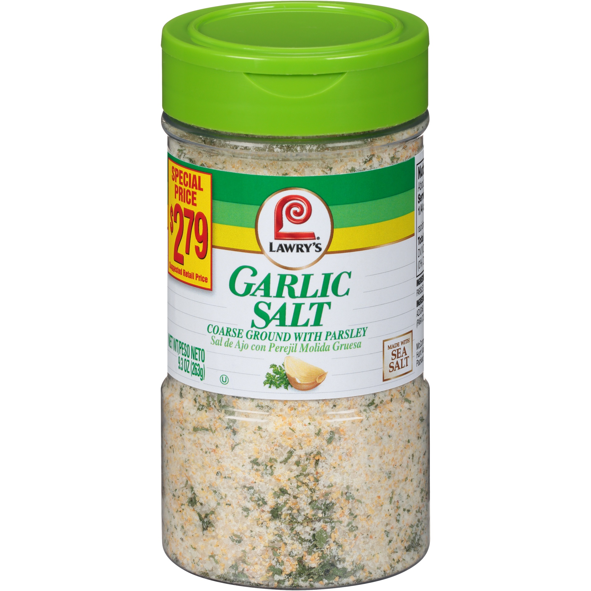 Lawry's Garlic Salt With Parsley 9.3 oz | Shipt