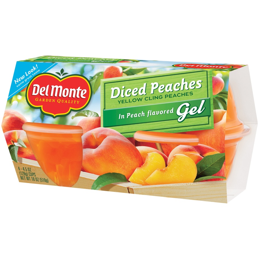 Del Monte Fruit & Gel Peaches in Peach Gel 4 ct | Shipt