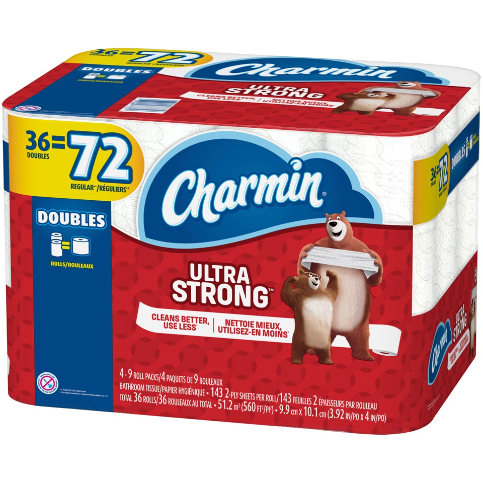Charmin Ultra Strong Double Roll Bath Tissue 36 ct | Shipt