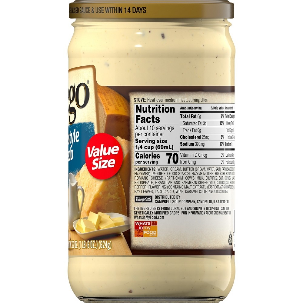 Prego Homestyle Alfredo Sauce 22 oz | Shipt