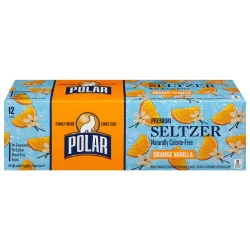 Polar Orange Vanilla Seltzer 12 ct; 12 fl oz | shipt
