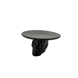 Makery Mini Black Skull Cake Stand By Makesy 4.5 in x 4.5 in x 2.25 in ...