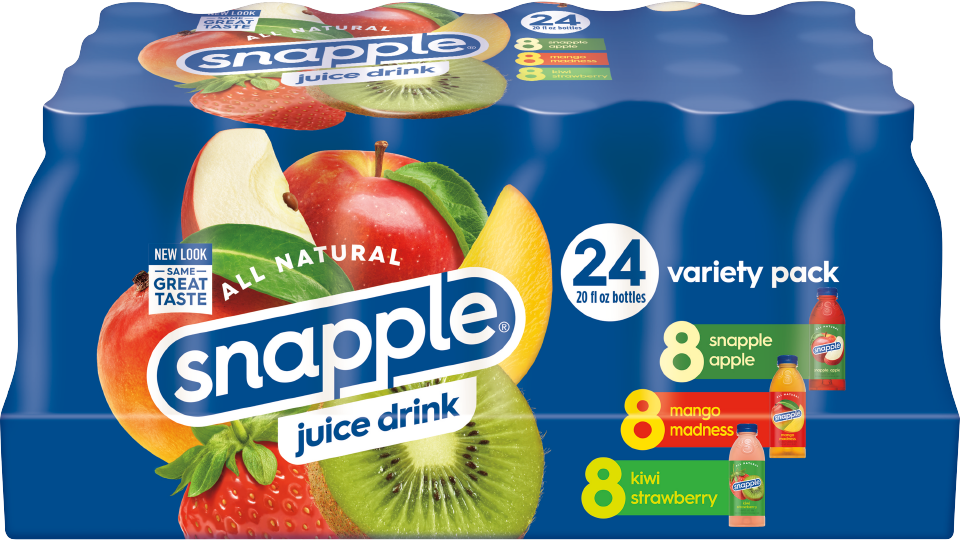 Snapple All Natural Juice Drink Variety Pack 24 - 20 fl oz Bottles 24 ...