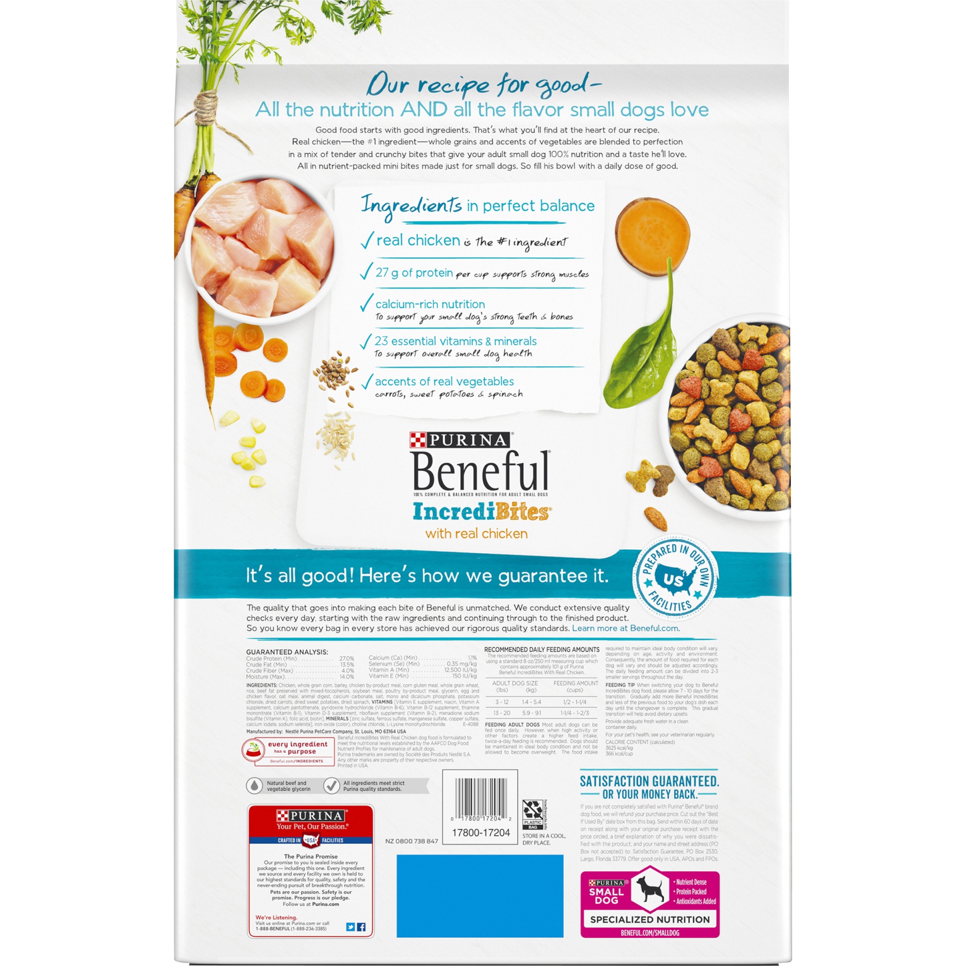 Purina Beneful IncrediBites With Chicken Dry Dog Food 15.5 lb | Shipt