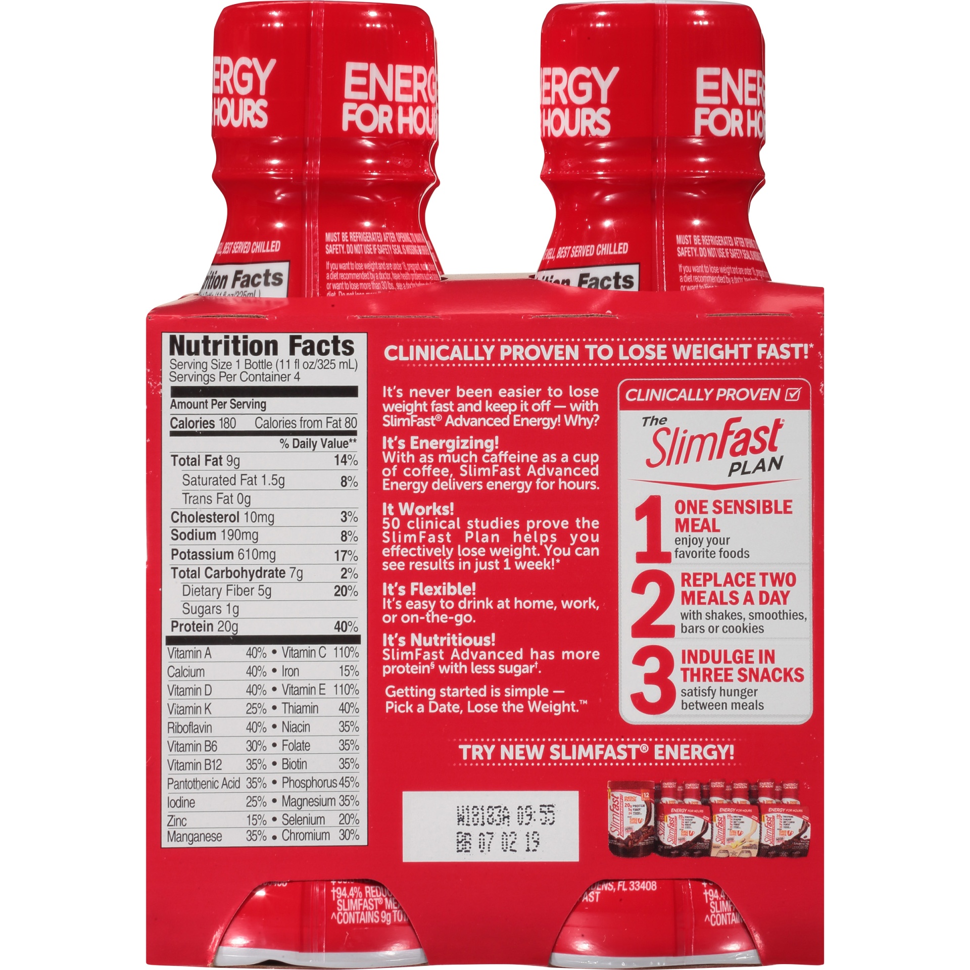 SlimFast Advanced Nutrition High Protein Caramel Latte Meal Replacement ...