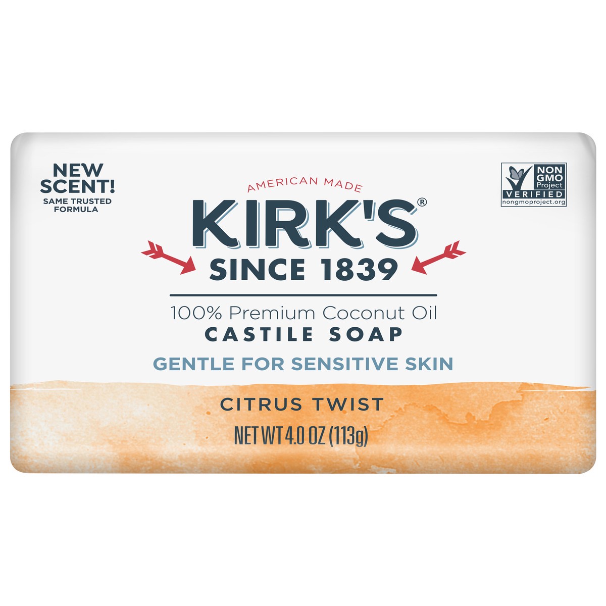 Kirk's Castile Bar Soap for Men, Women & Children - Made with Premium Coconut Oil, Sensitive ...