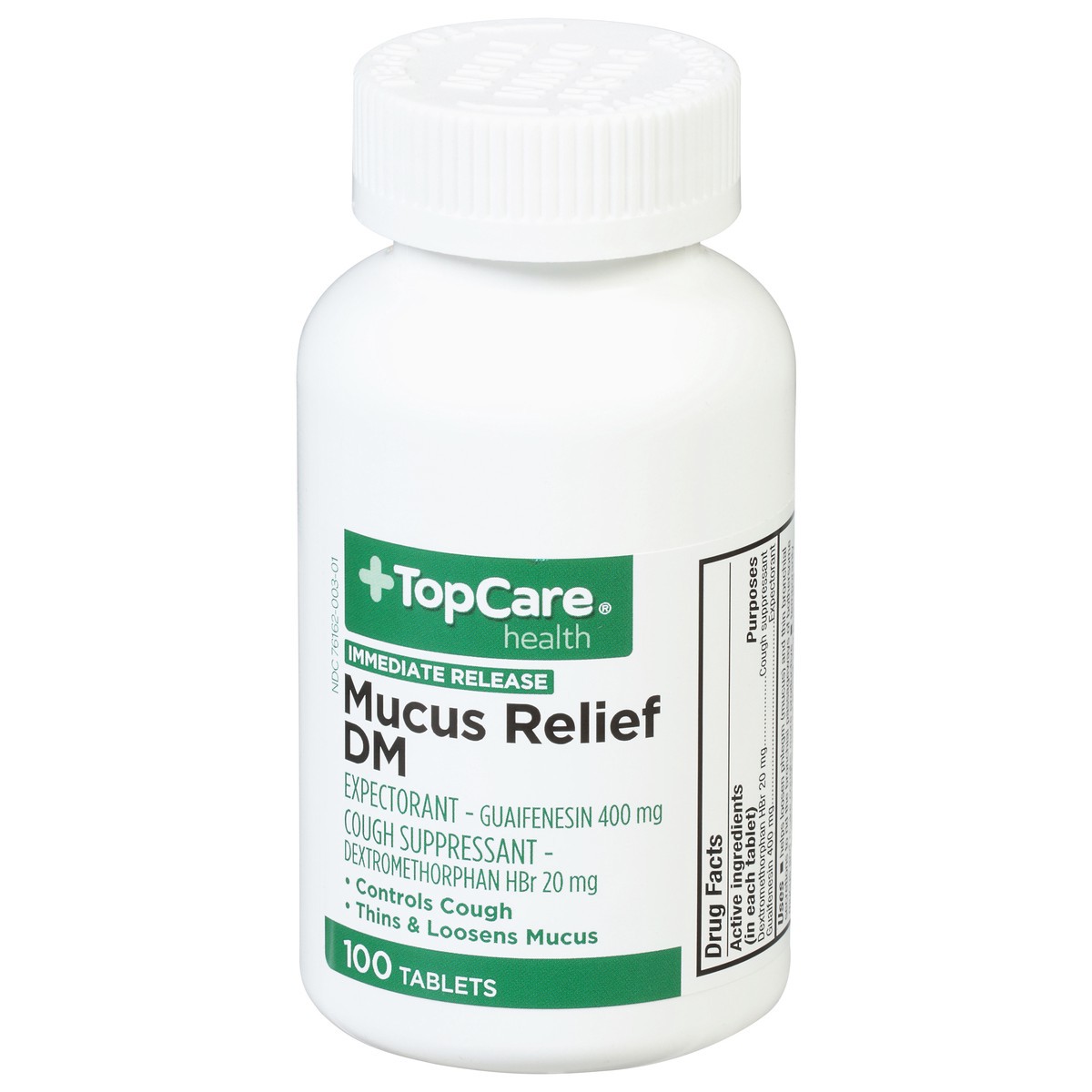 TopCare Health Mucus Relief Immediate Release Tablets 100 ea 100 ct | Shipt