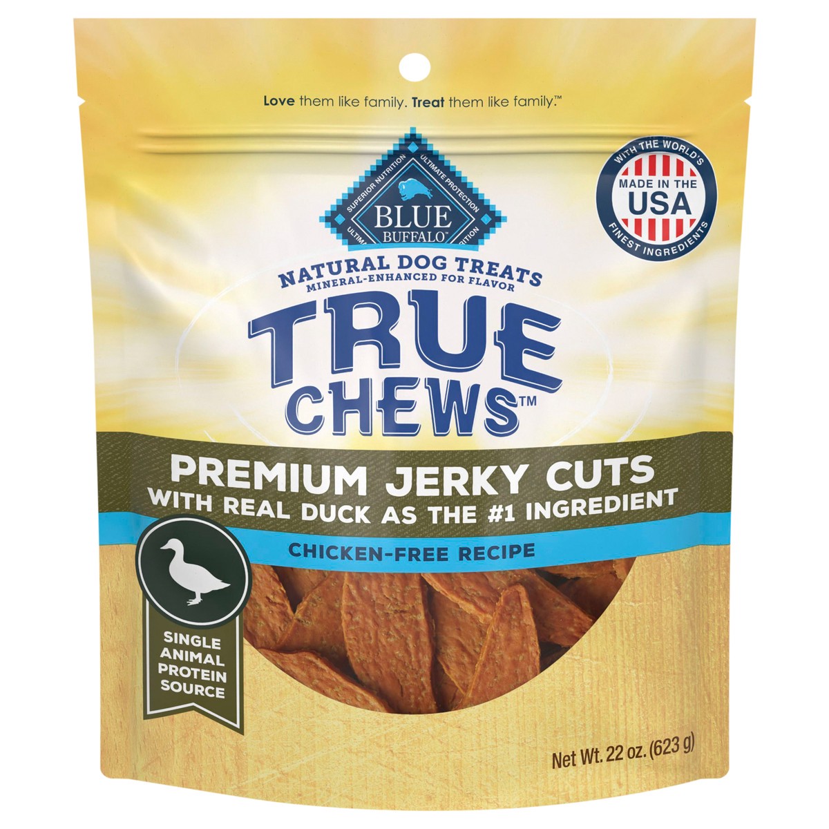 Blue Buffalo True Chews Premium Jerky Cuts Dog Treats, Made in the USA ...