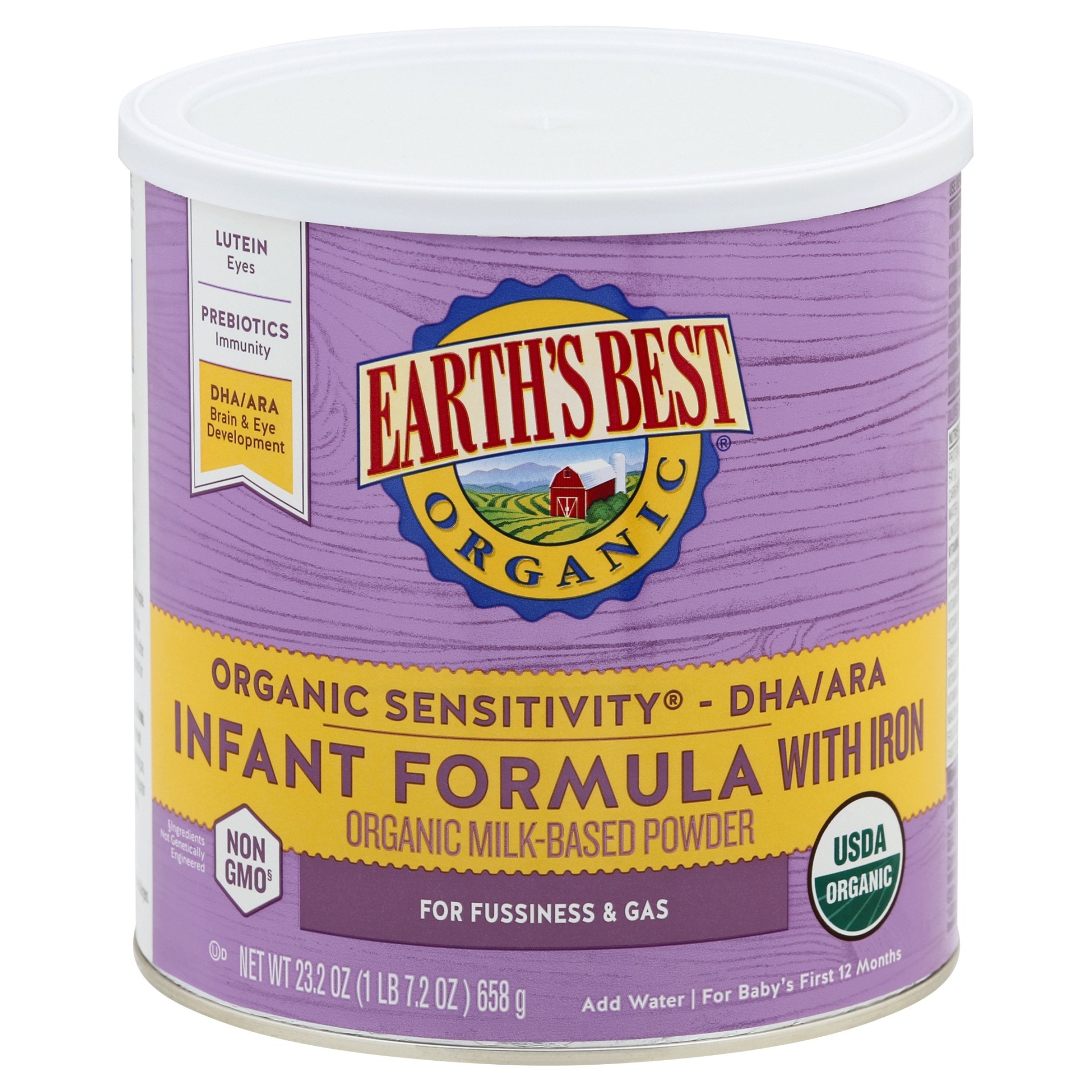 Earth's Best Organic Sensitivity Infant Formula With Iron 23.2 oz | Shipt