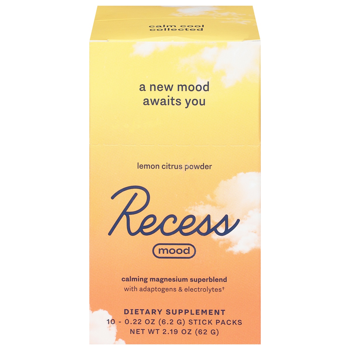 Recess Mood Lemon Citrus Calming Magnesium Superblend Powder 1 ct | Shipt