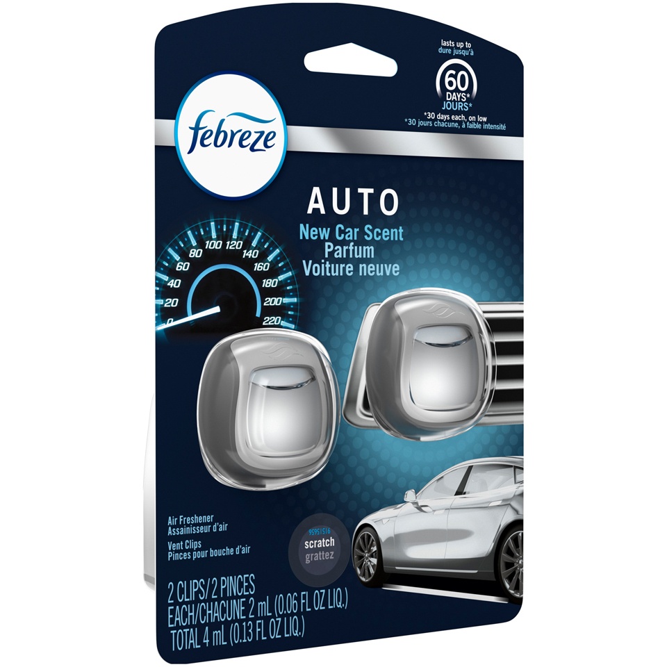 Febreze New Car Scent Air Freshener Car Vent Clips 2 ct | Shipt