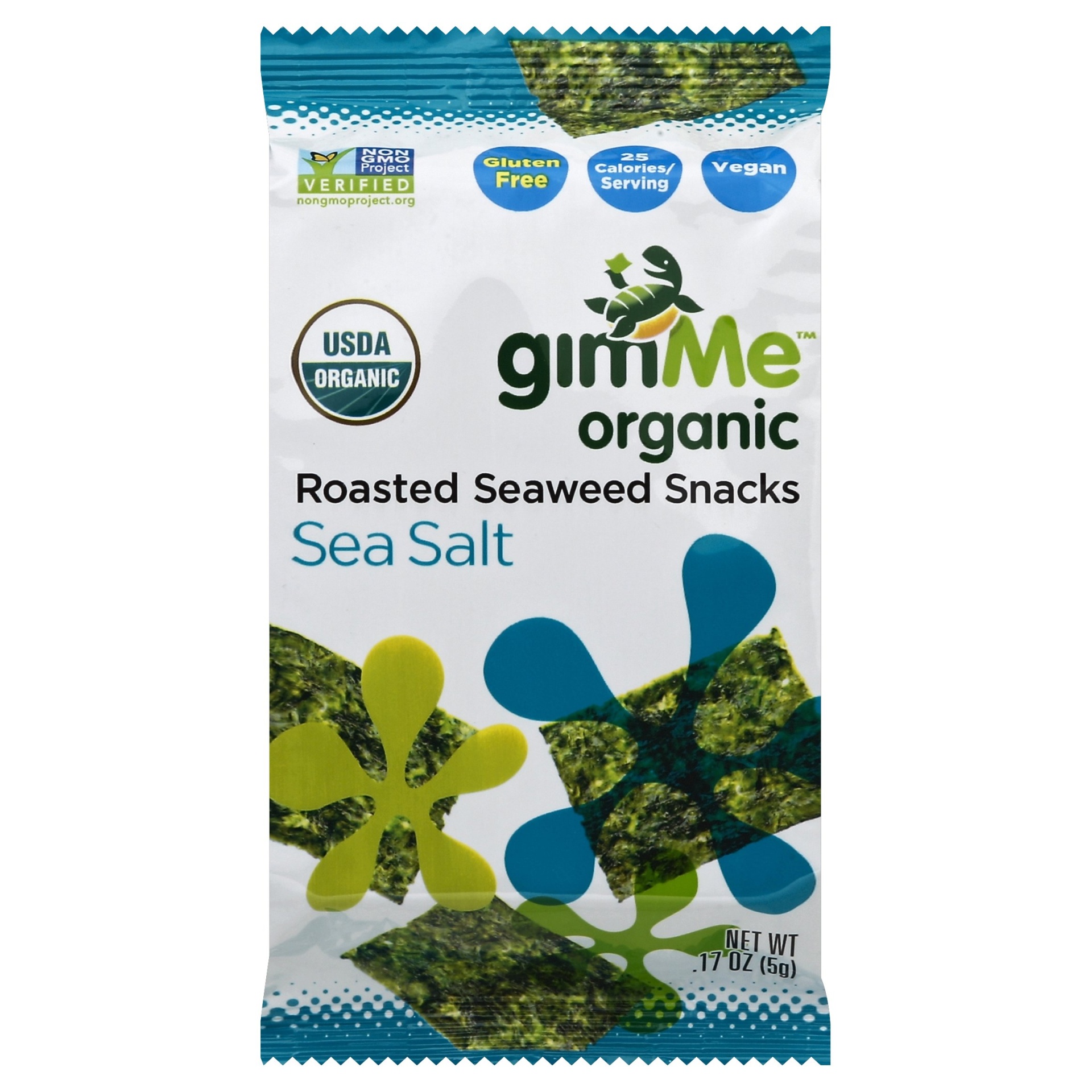 gimMe Organic Sea Salt Roasted Seaweed 0.17 oz | Shipt