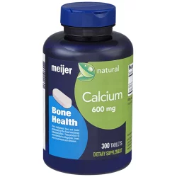 Meijer Natural Calcium 600mg Tablets 300 ct | Shipt