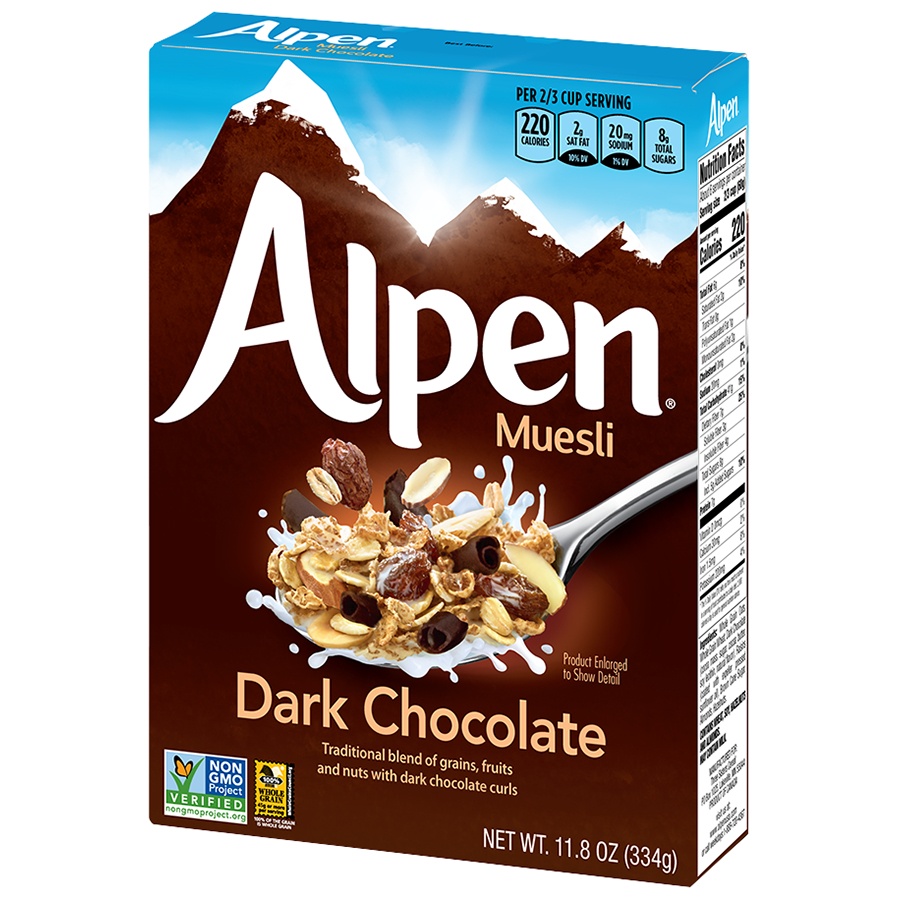 Alpen Muesli Cereal Dark Chocolate 70% Cocoa 11.8 oz | Shipt