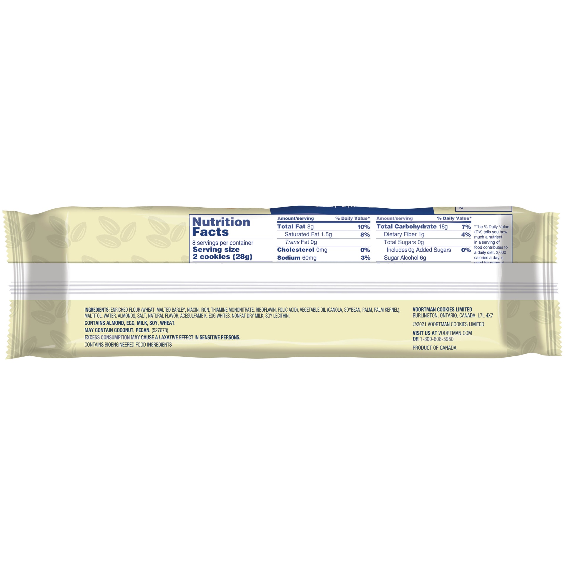 Voortman Bakery Sugar Free Iced Almonette Cookies 8 oz | Shipt