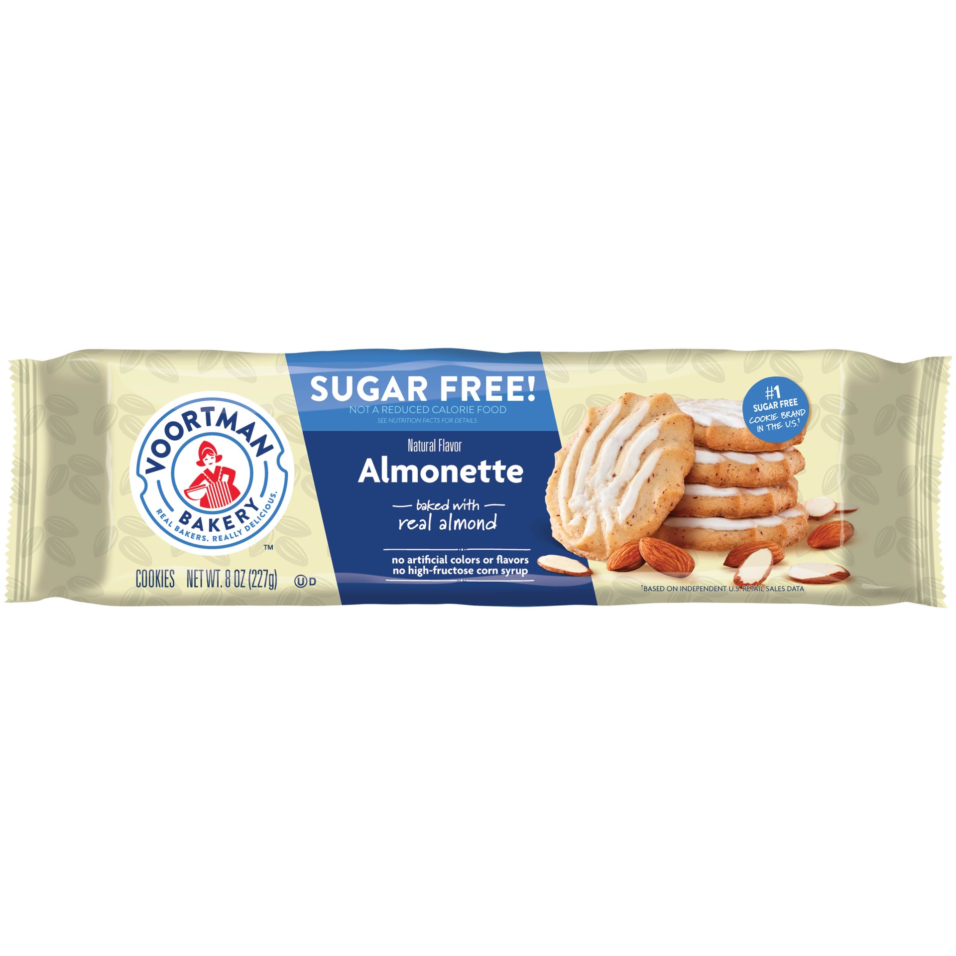 Voortman Bakery Sugar Free Iced Almonette Cookies 8 oz | Shipt