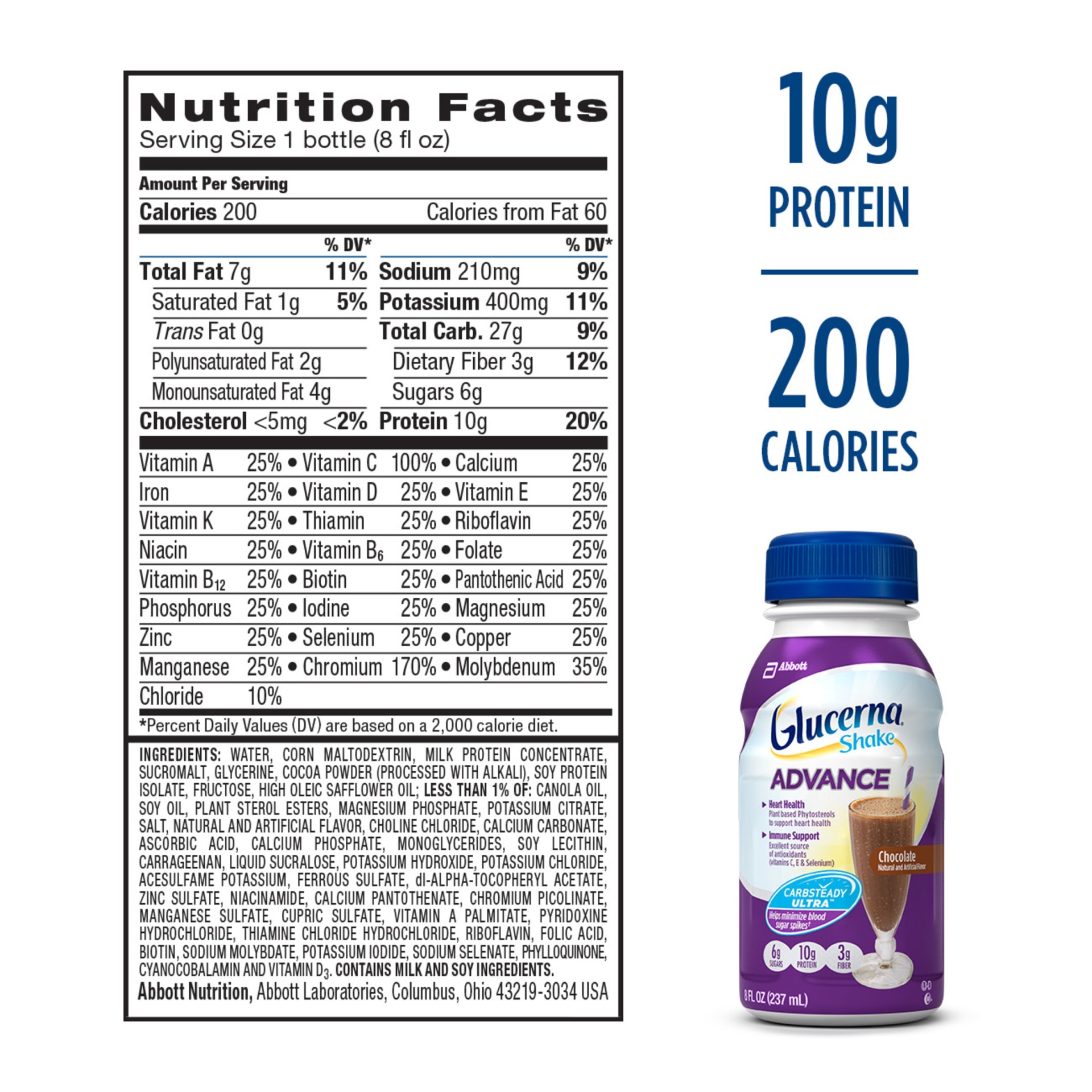 Glucerna Advance Chocolate Shake 4 ct; 8 fl oz | Shipt