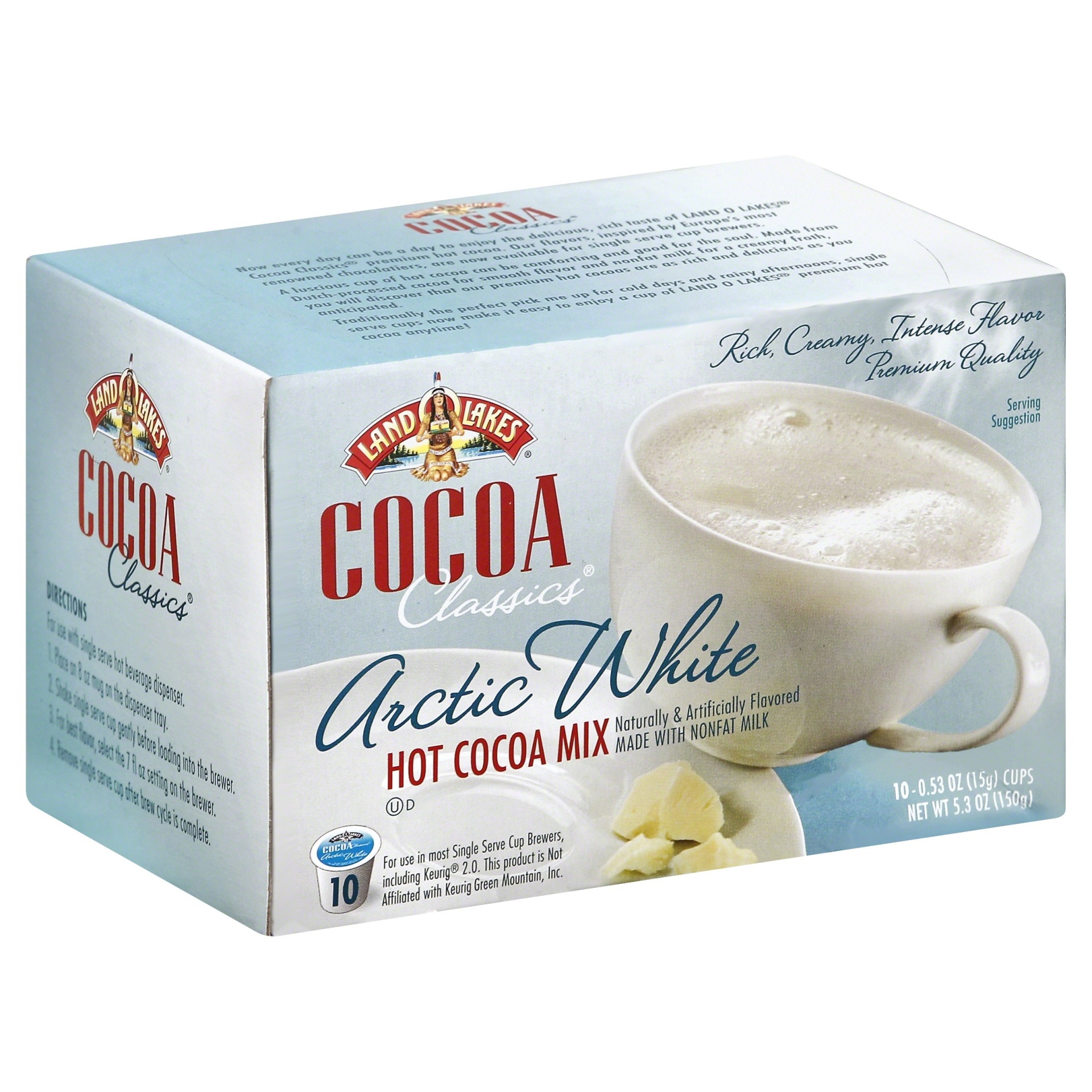 Land O'Lakes Single Serve Arctic White Cocoa Mix 10 ct; 5.3 oz | Shipt