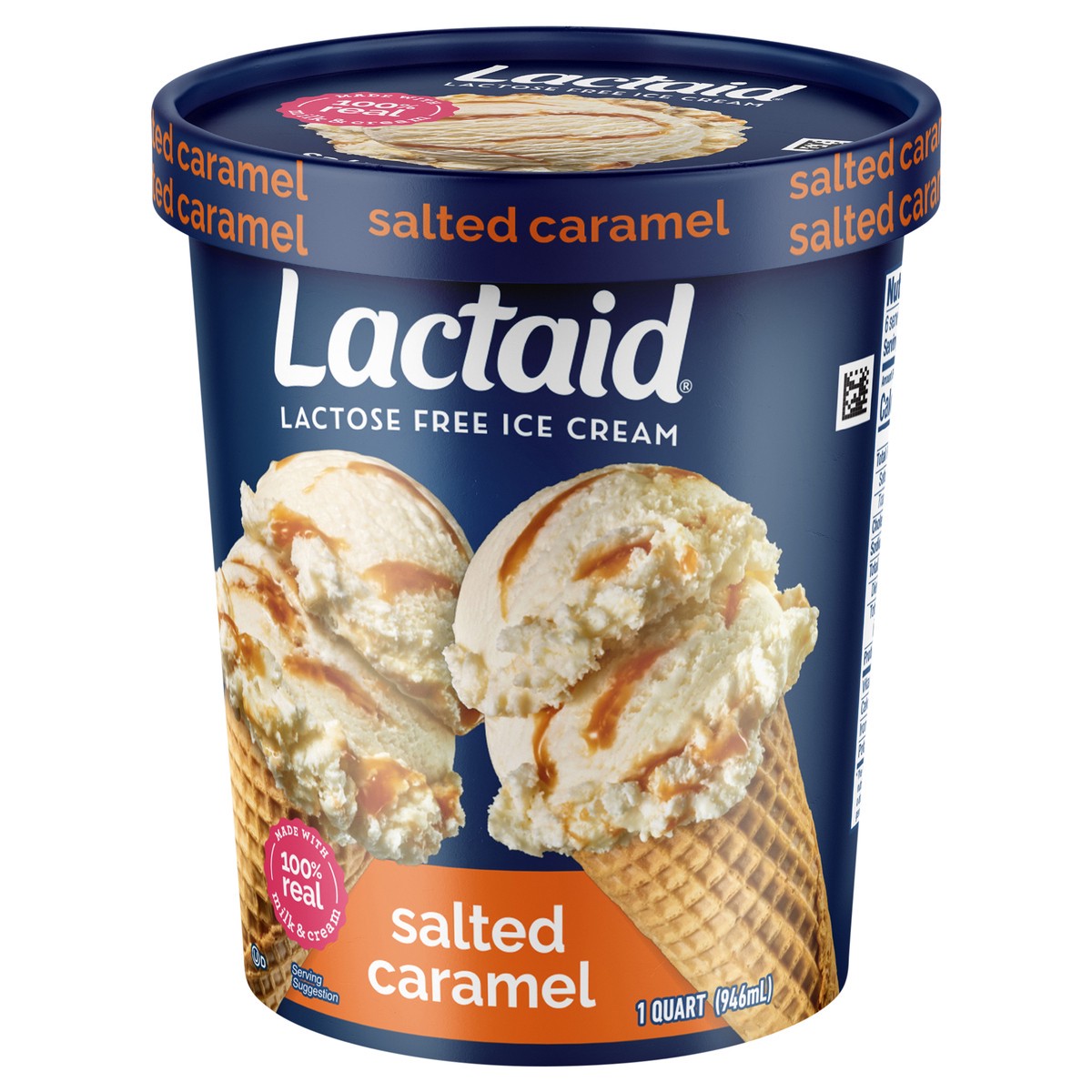 Lactaid 100% Lactose Free Ice Cream Salted Caramel Chip 32 fl oz | Shipt
