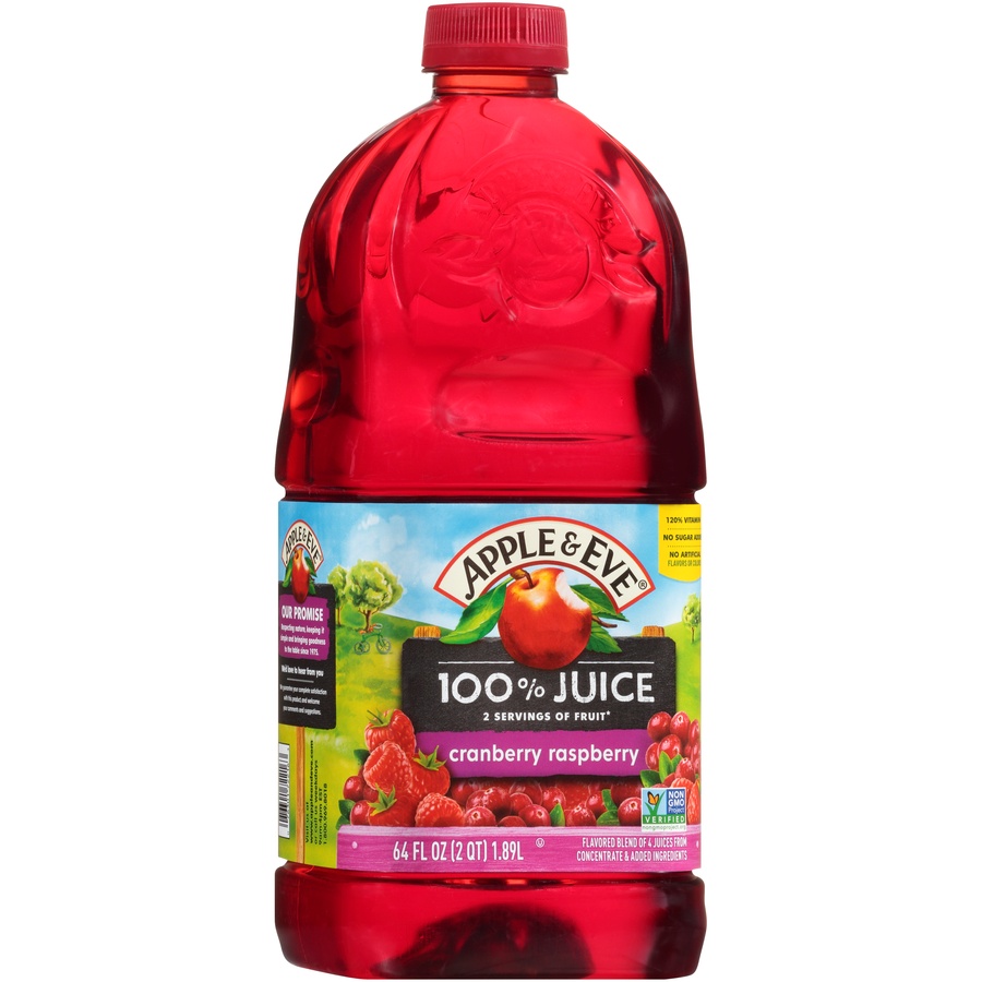 Apple & Eve 100% Juice Cranberry Raspberry 64 fl oz | Shipt