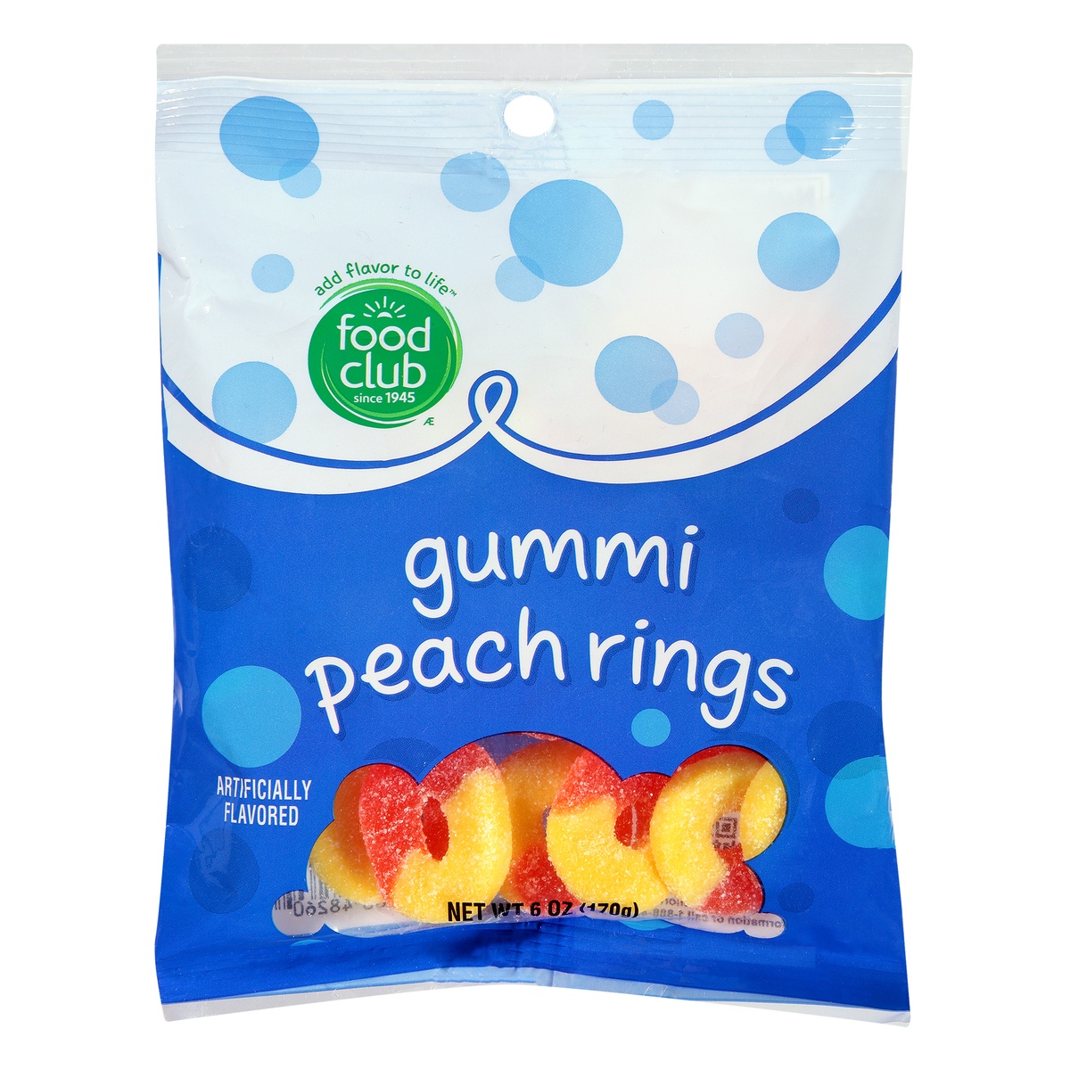 Food Club Peach Rings Gummi 6 oz Bag 6 oz | Shipt